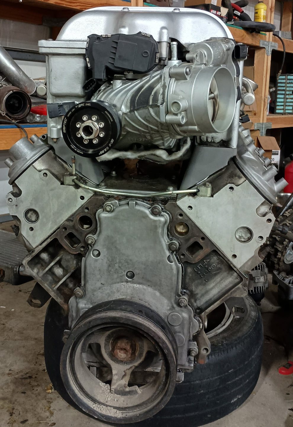 Gen III/IV LS Cathedral Port Hellcat Supercharger Adapter – DJ Tuning